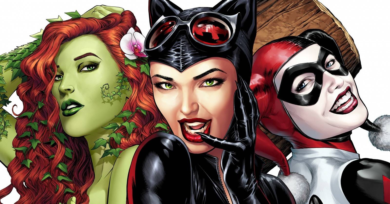 Poison Ivy, Harley Quinn & Catwoman Reunite in Gotham City Sirens Cosplay