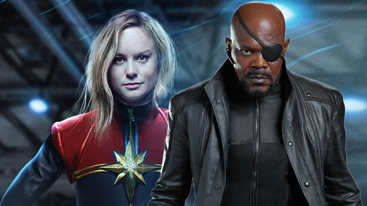 Captain Marvel Set Photos Show Nick Fury With BOTH Eyes