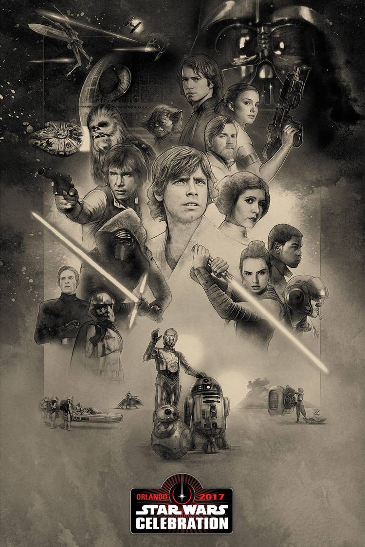 Star Wars Celebration 2017 Poster Marks 40 Years of Star Wars
