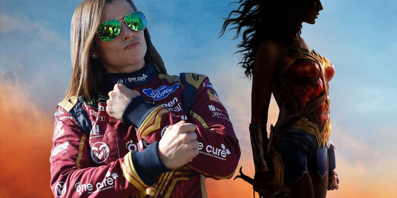 Wonder Woman Race Car Involved in Fiery Crash