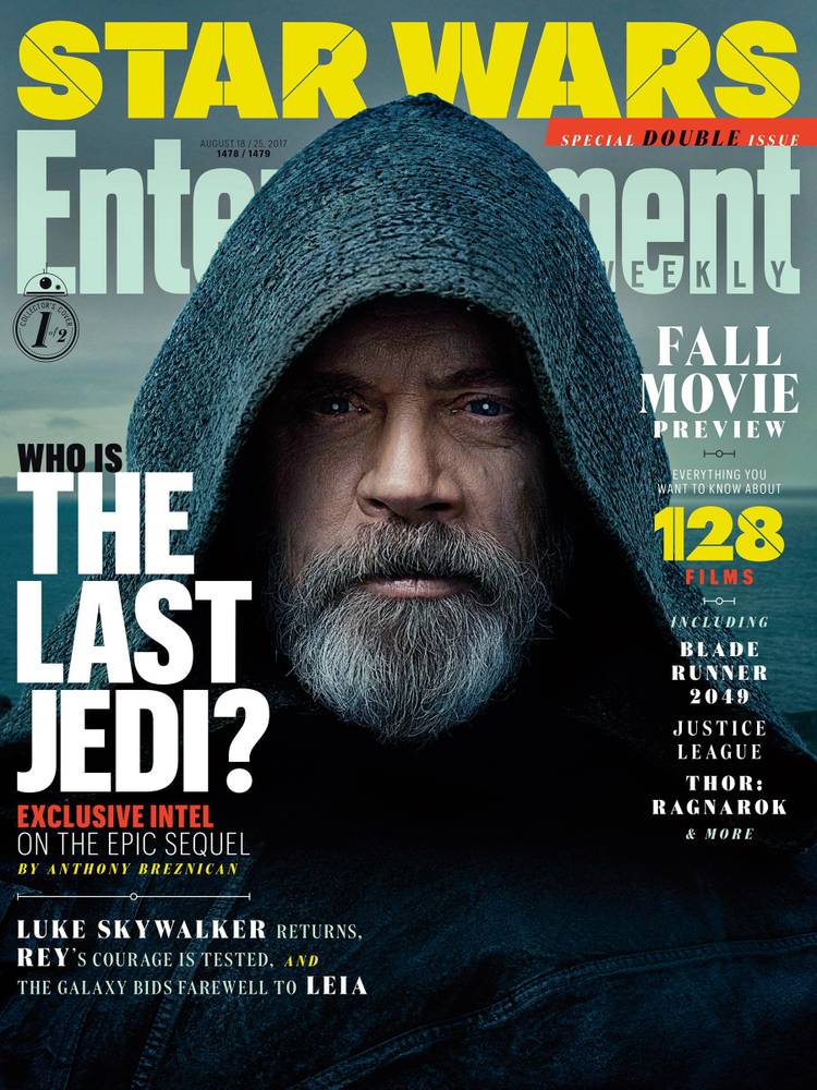 Luke & Rey Featured in Last Jedi EW Covers