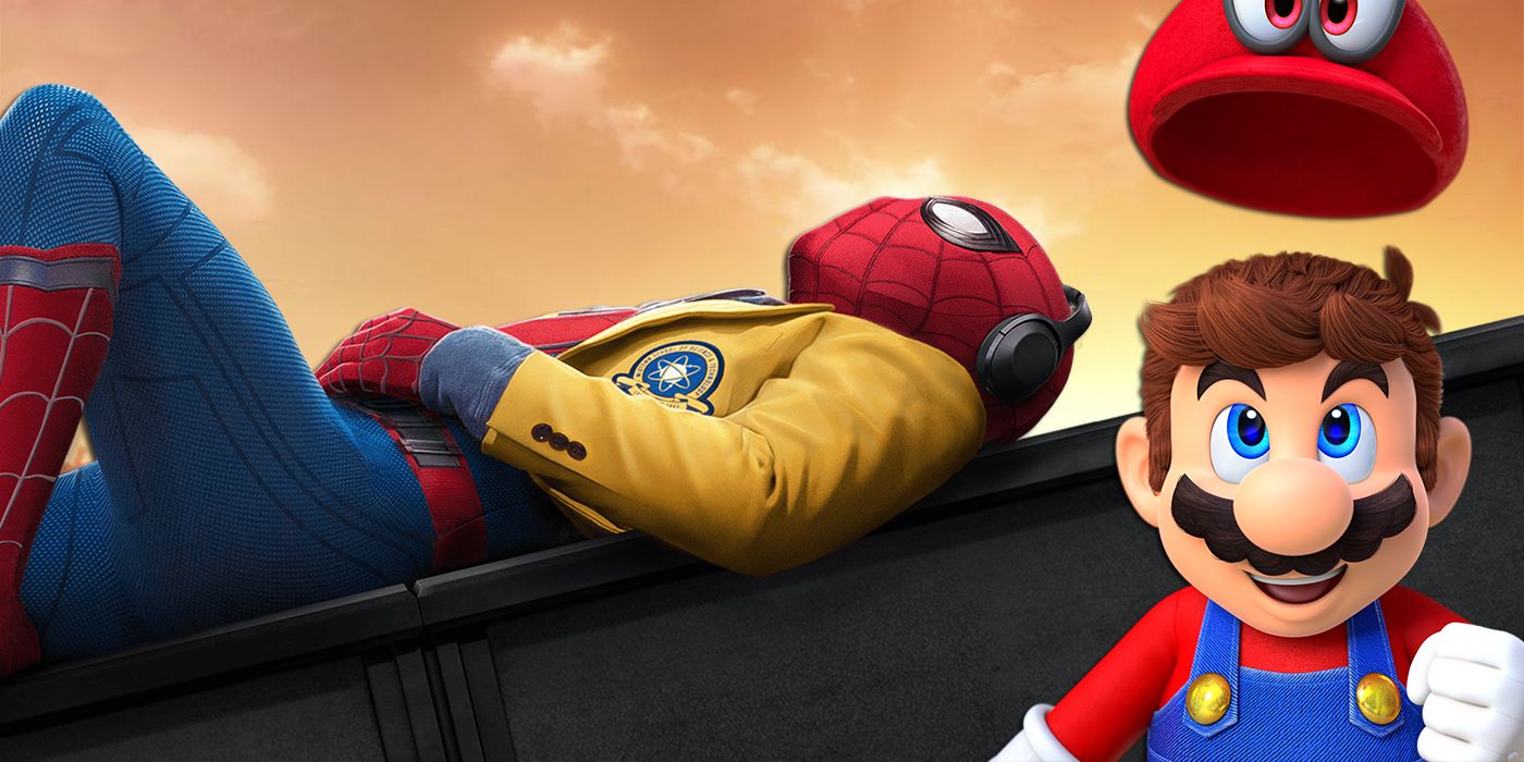Super Mario Odyssey Gets Spider-Man Poster | Screen Rant