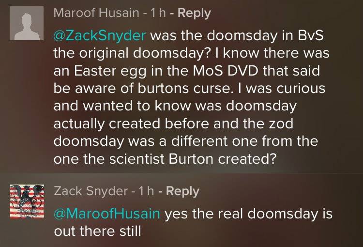 Zack Snyder: 'Real Doomsday' Still Exists In DCEU