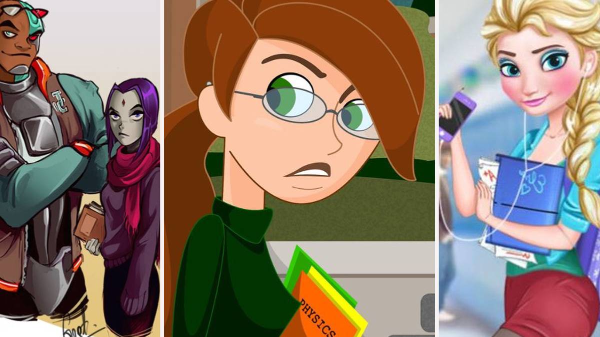 25 Iconic Cartoon Characters Reimagined As College Students