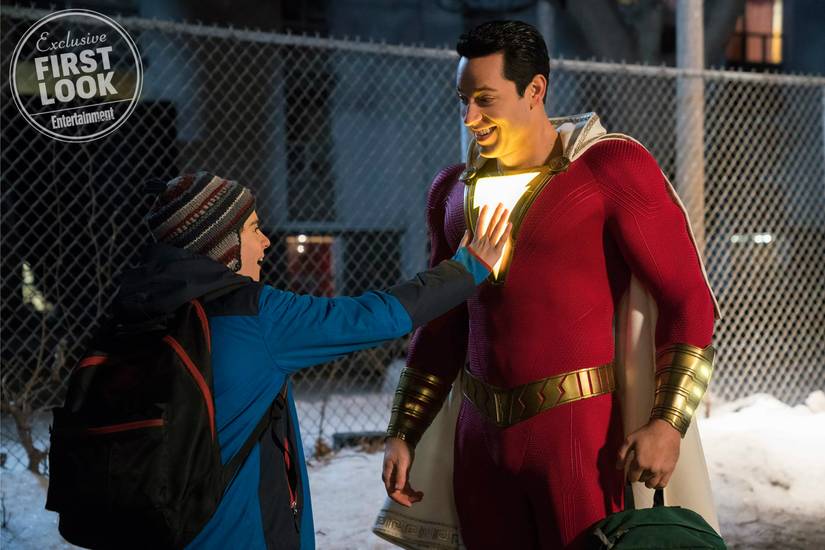 Shazam! Movie Photo Shows Off Zachary Levi's Costume Effects