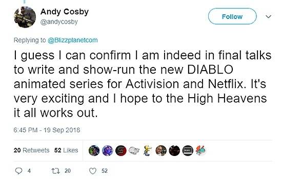 Diablo TV Show Writer Confirms Netflix Animated Series in the Works