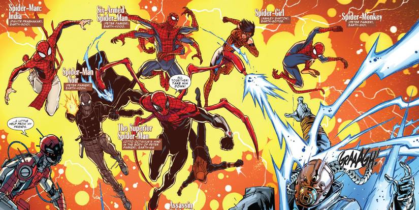 How Marvel's Original Spider-Verse Event Compares To The Movie