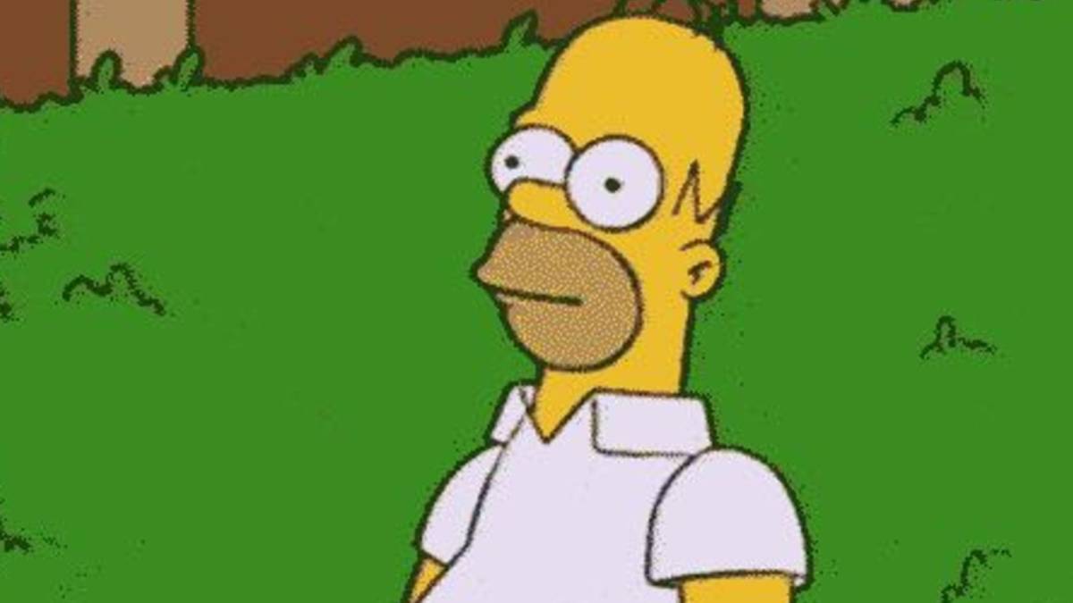 Watch: The Simpsons Uses The Homer Bush Meme GIF