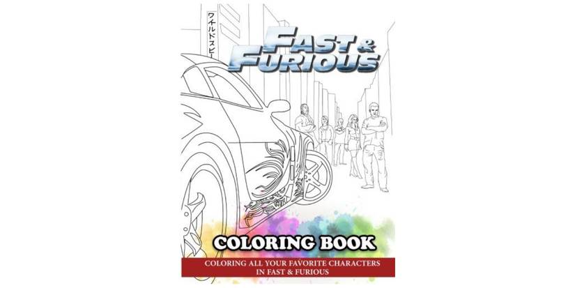 fast and the furious coloring book
