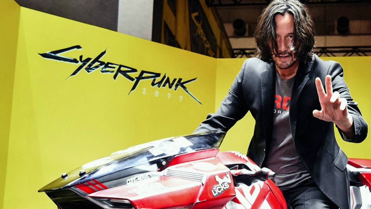 Keanu Reeves Rides Cyberpunk 2077 Kusanagi At TGS 2019