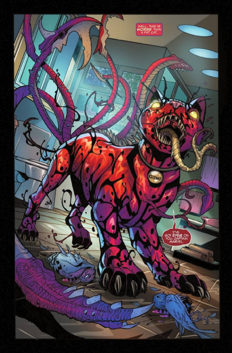 Captain Marvel's Cat is Finally Trying To Kill Her