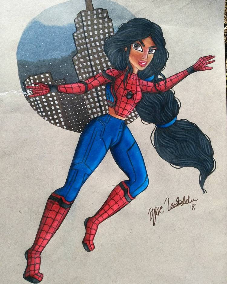 10 Marvel Characters Reimagined As Disney Princesses (Fan Art)