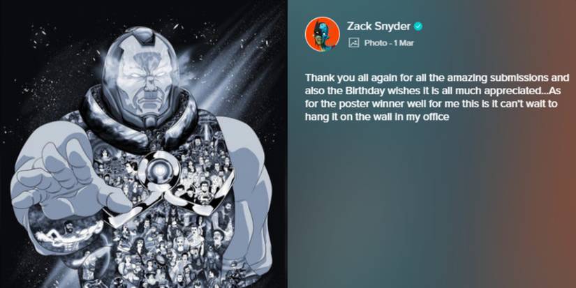 Zack Snyder Announces Winner of the Snyder Cut Fan Poster Contest