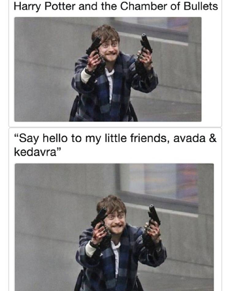 10 Hilarious Harry Potter With Guns Memes That Are Too Funny