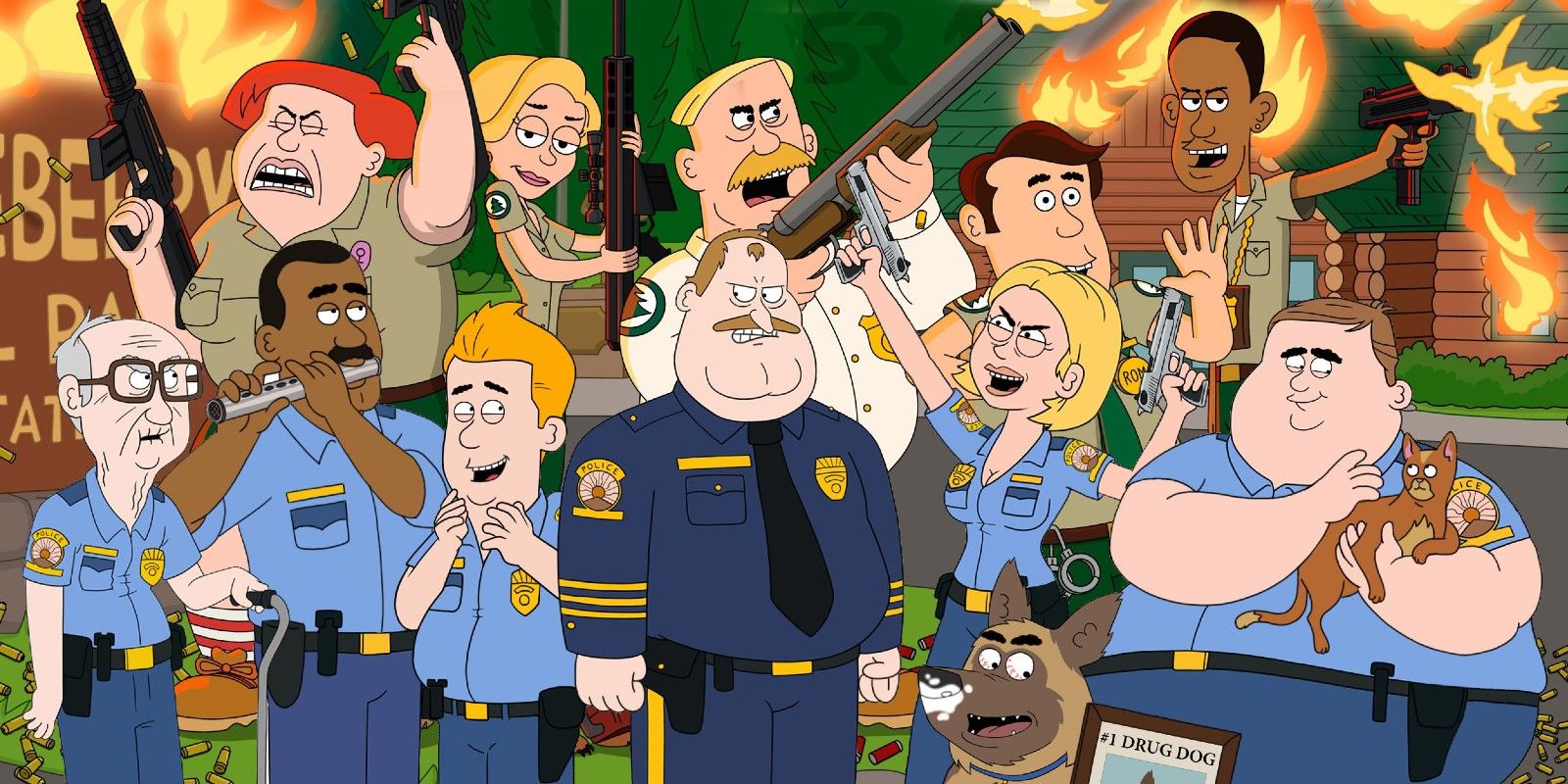 Paradise Police Department Cartoon