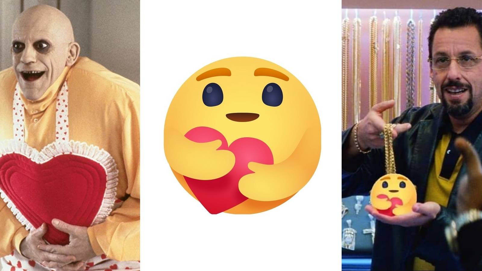 Facebook's Heart-Hugging Care Reaction Is Getting The Meme Treatment