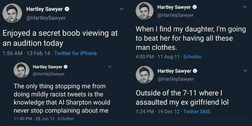 The Flash: Hartley Sawyer's Tweets That Got Him Fired