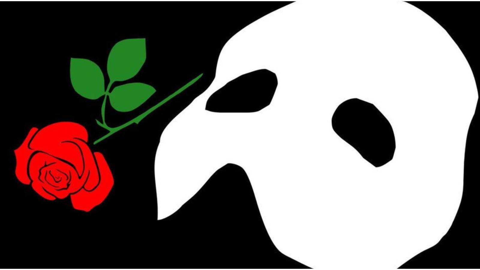 Phantom Of The Opera Rose And Mask