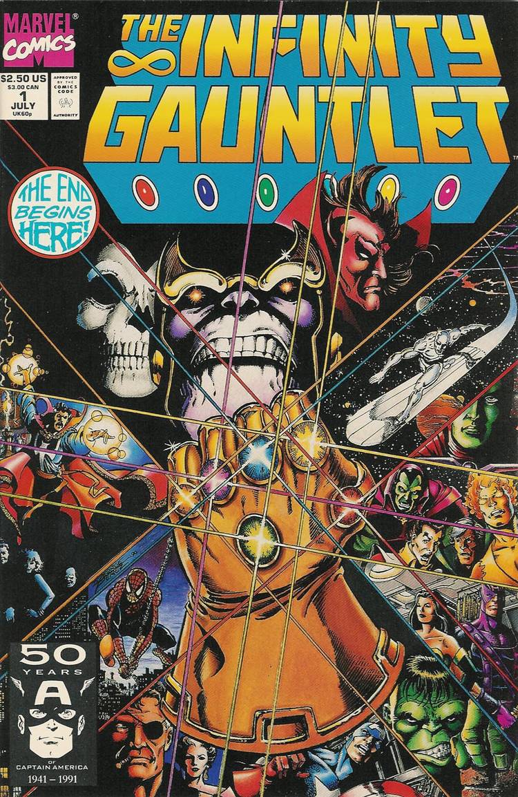 Thanos Creator Admits the Infinity Gauntlet Nearly Didn't Happen, But 1 ...