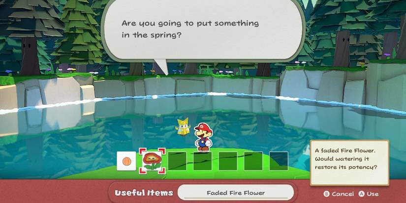 Paper Mario: The Origami King - How To Restore Shriveled And Faded Items