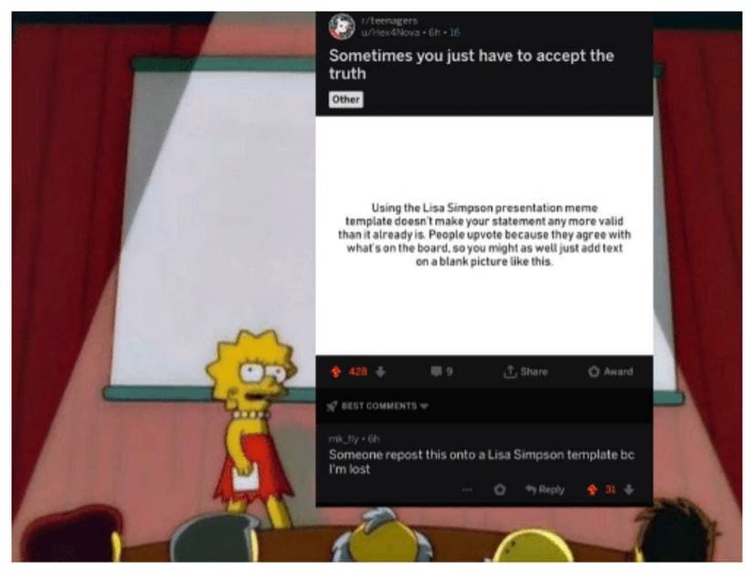 The Simpsons: 10 Funny "Lisa Presentation" Memes That Make Us Laugh
