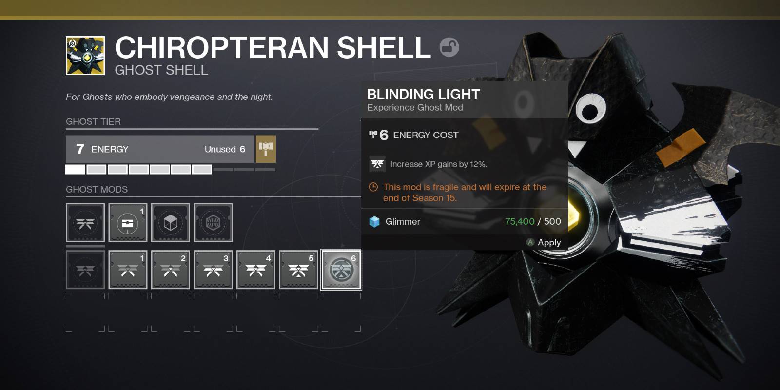 Destiny 2 Update Adds Ghosts Customization & Makes Them More Useful