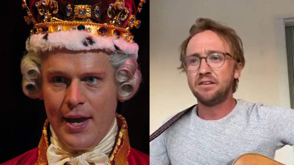 Watch Tom Felton Perform "You'll Be Back" As King George From Hamilton