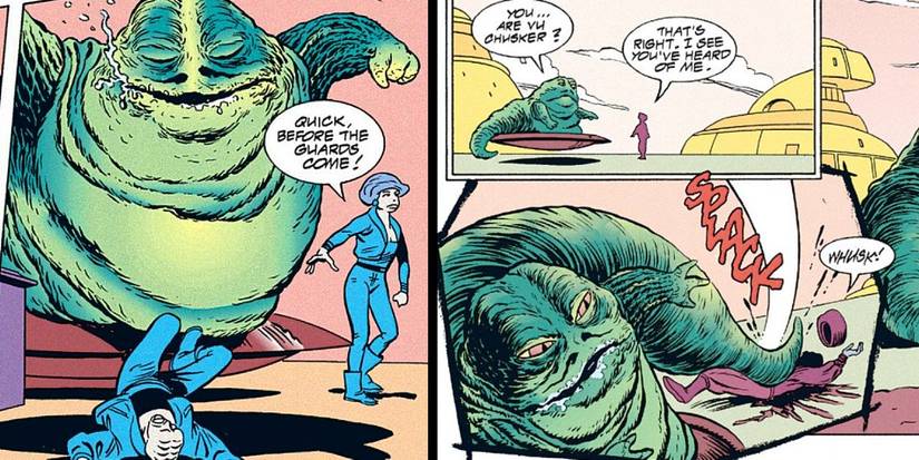 Jabba The Hutt is a Deadly Hand to Hand Fighter in Star Wars Comics