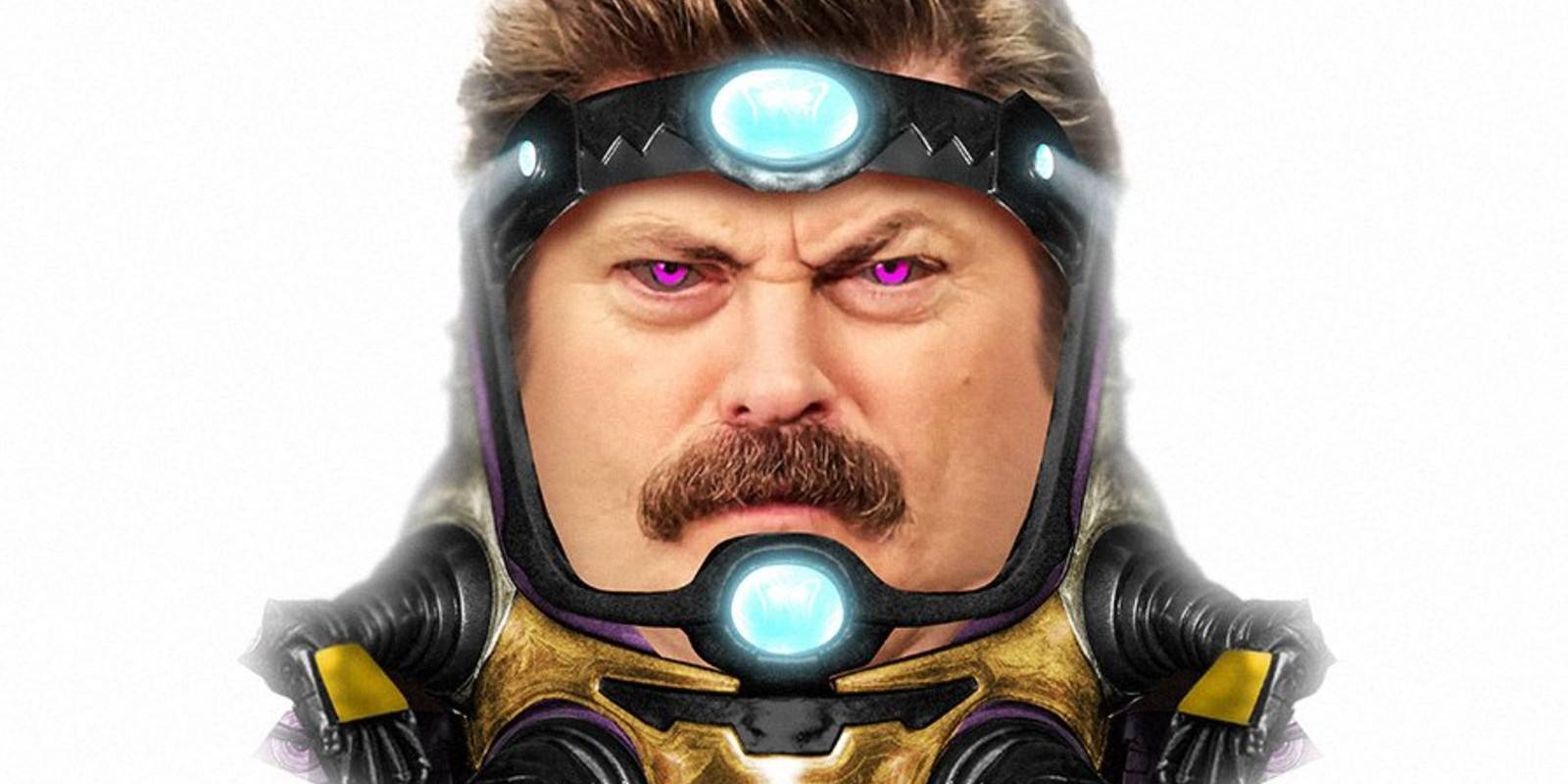 Ron Swanson Cast as MODOK in Hilarious Marvel Fan Art
