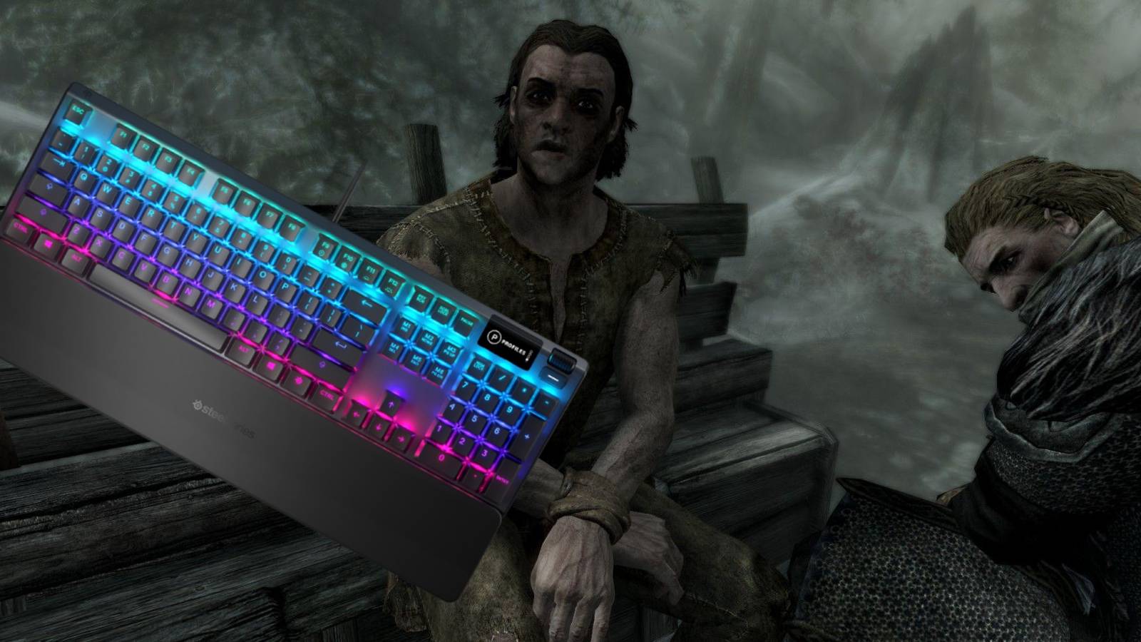 Skyrim’s Weirdest Port Yet Has It Running On A Keyboard OLED Screen