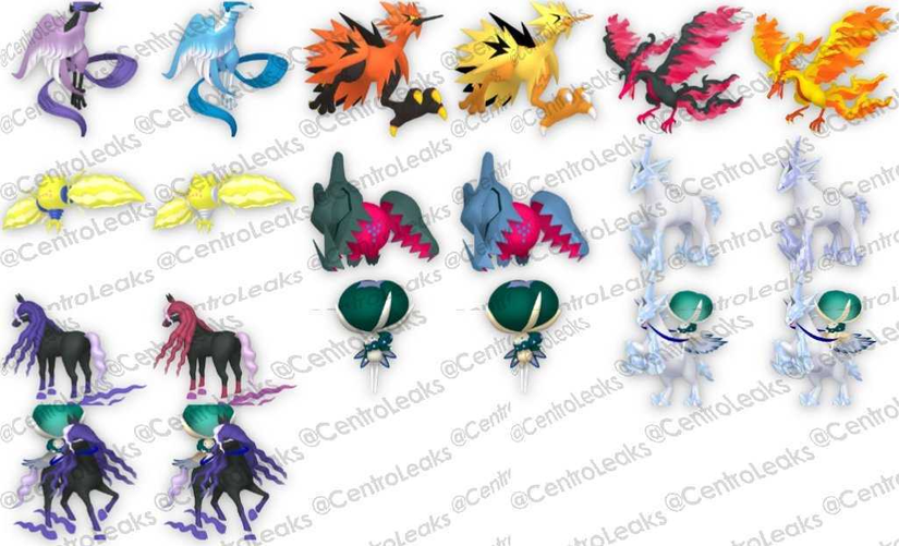Pokémon Sword & Shield Crown Tundra Calyrex Legendary Fusions Leak