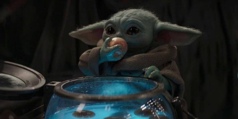 Mandalorian Season 3 Concept Art Shows Grogu Playing With Space Crabs