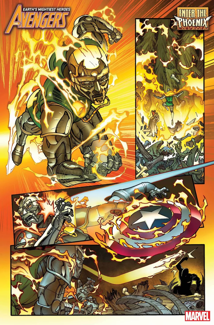 Captain America Wields The Phoenix Force in Avengers Preview