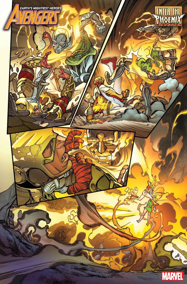 Captain America Wields The Phoenix Force in Avengers Preview