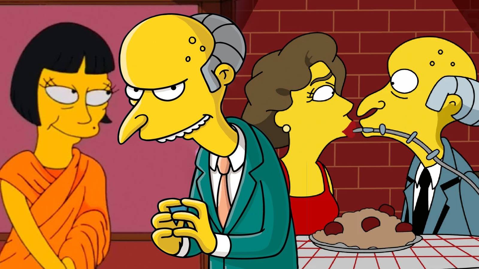 The Simpsons: All 7 Love Interests Mr. Burns Has Had Explained