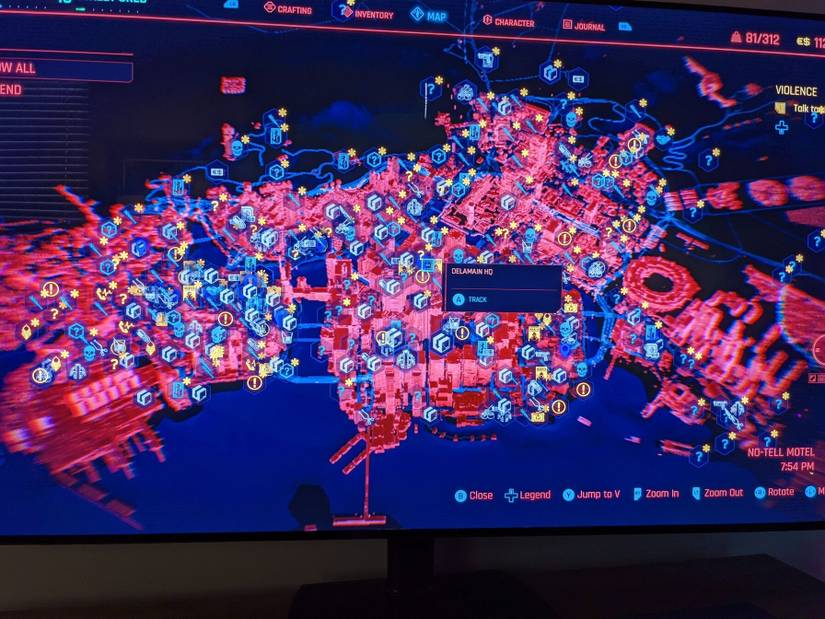 Cyberpunk 2077 In-Game Map Leak Shows Night City's Incredible Density