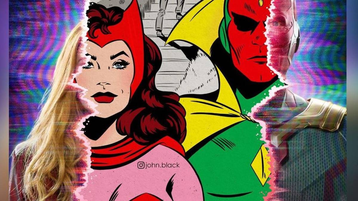 WandaVision Poster Gets Reimagined In Classic Marvel Comics Style