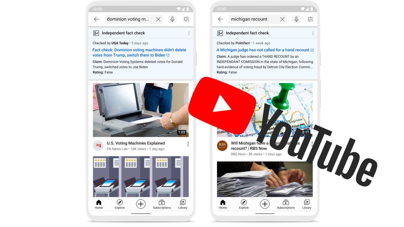 YouTube Now Removing Videos Disputing The Election Or Claiming Fraud
