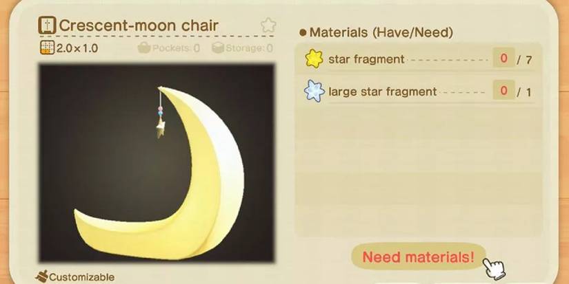 Animal Crossing: All Star Fragment Recipes