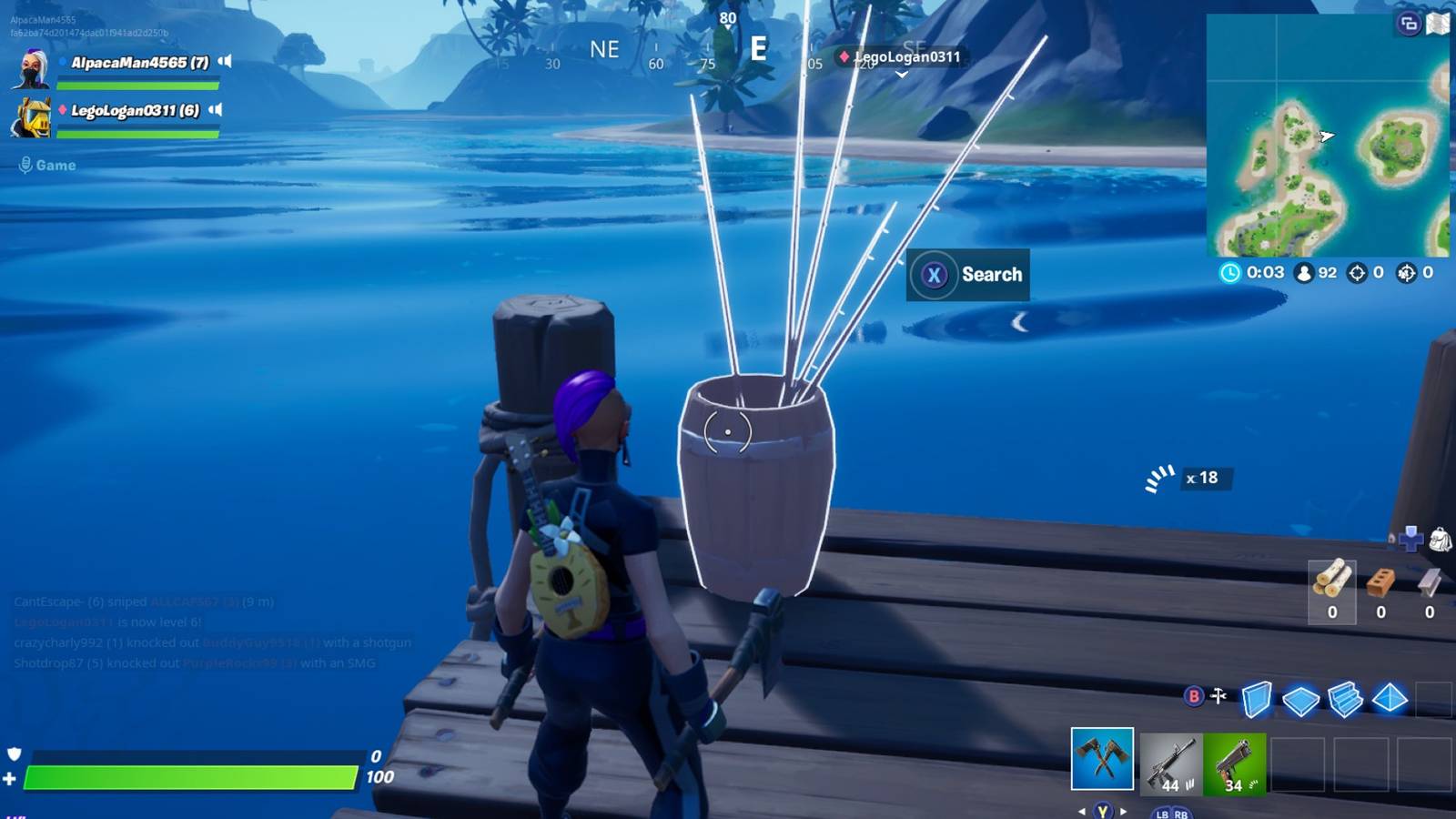 Where to Find (& Destroy) Fishing Rod Barrels in Fortnite
