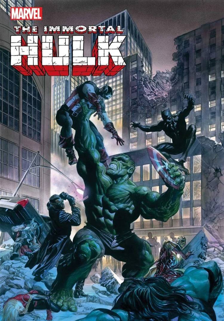 Hulk Crushes the Avengers in Jaw-Dropping New Alex Ross Cover Art