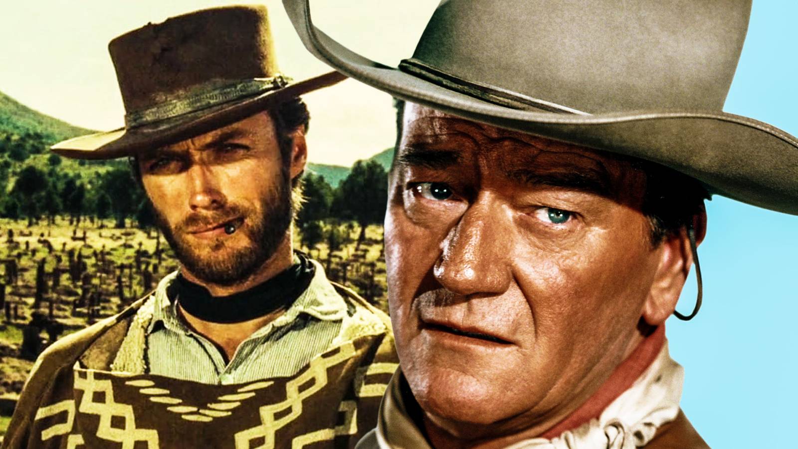 The Western Genre's Real-Life Showdown: Clint Eastwood & John Wayne's ...