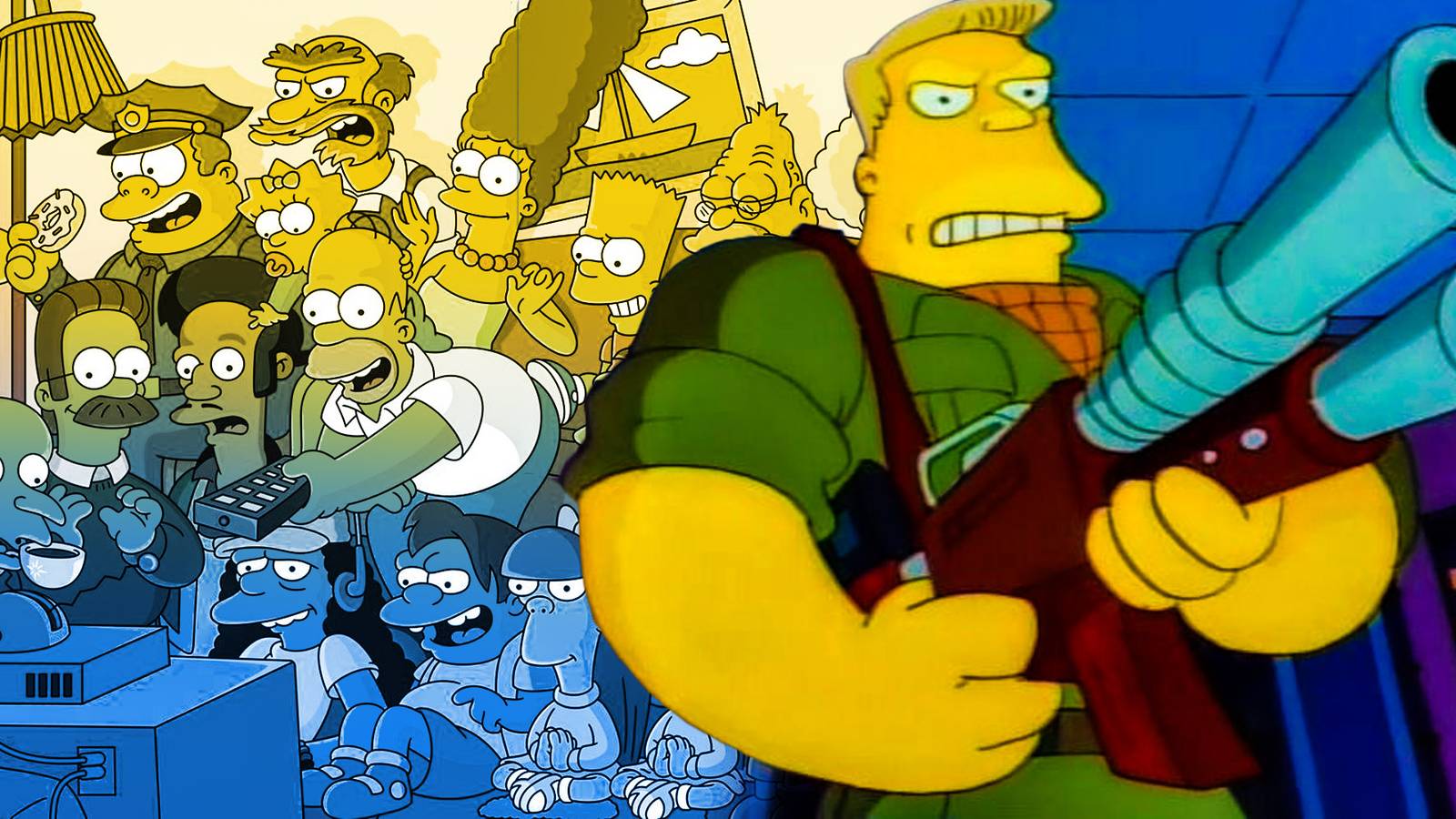Simpsons: Every Movie The Show's Arnold Schwarzenegger Parody Stars In