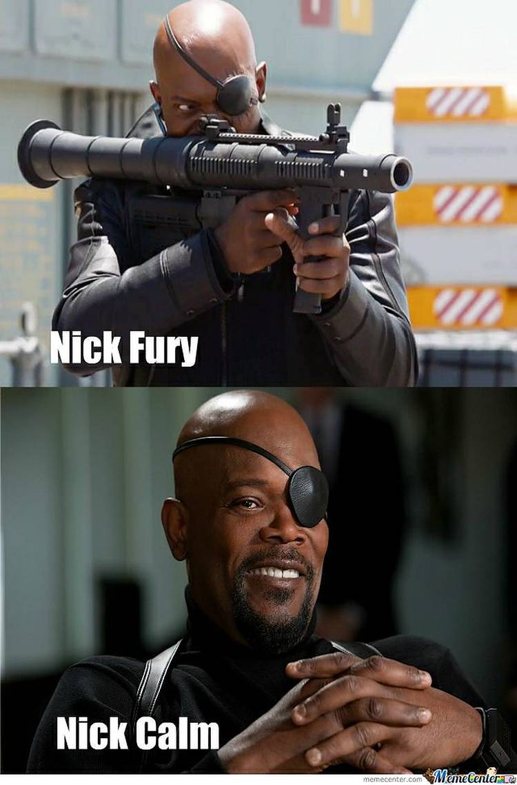 Nick Fury Meme Team