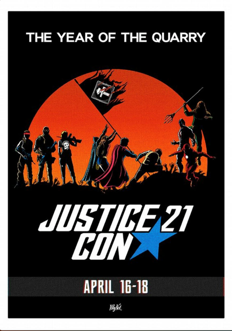 Justice Con 2021 Poster Features the League & Army of the Dead Heroes
