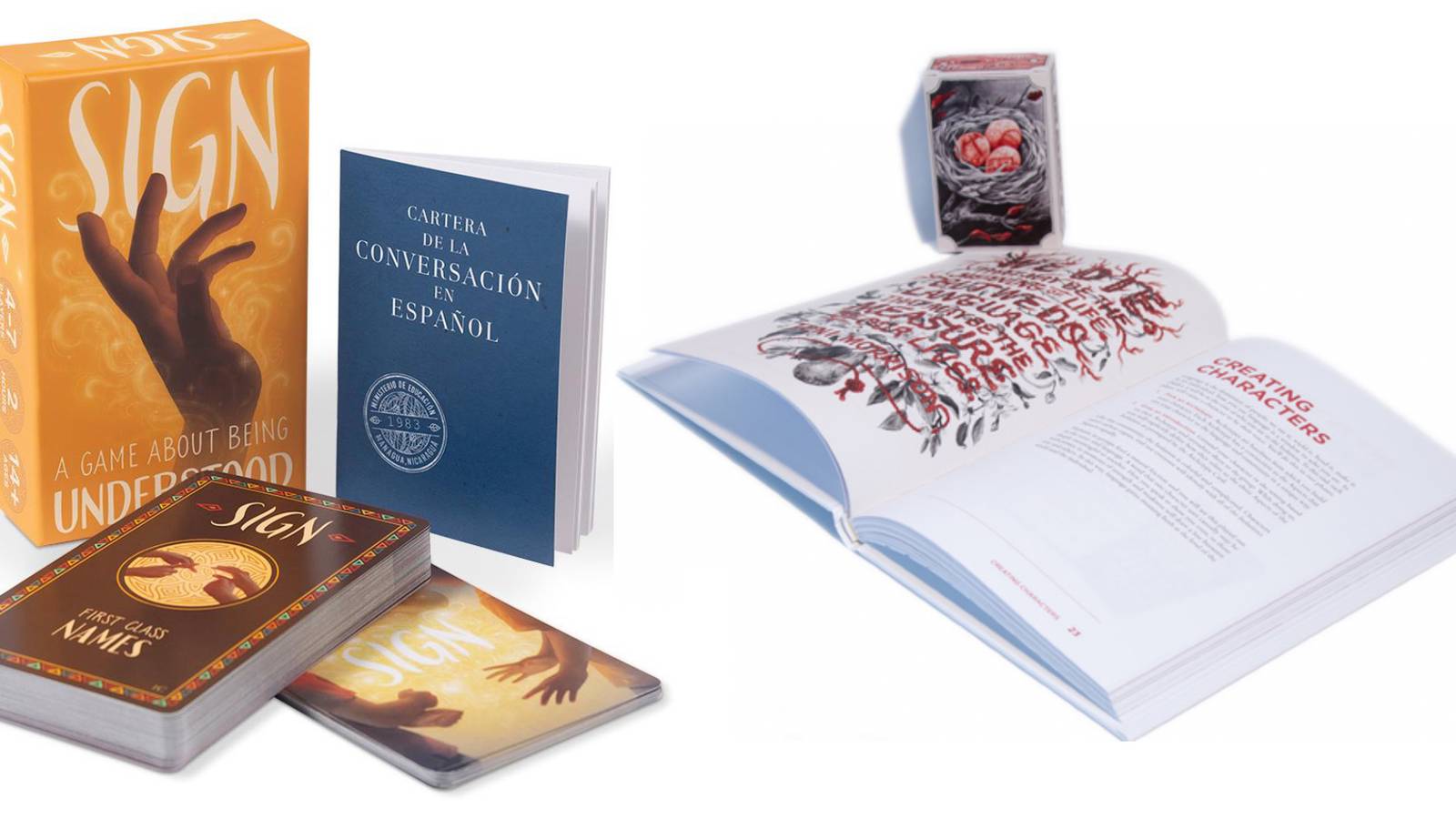 Tabletop Games Where Players Create Their Own New Languages