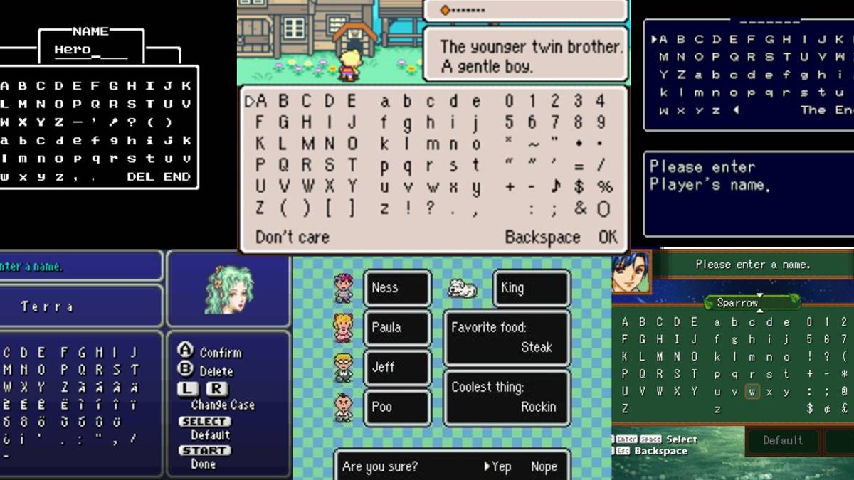 Canon Or Custom Names In RPG Video Games: Which Is The Better Choice?