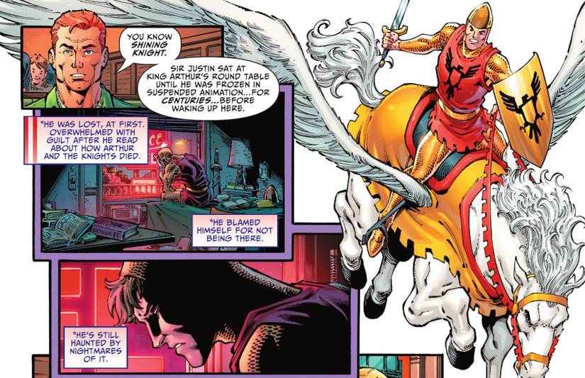 DC's Shining Knight is a Traumatized Version of Captain America