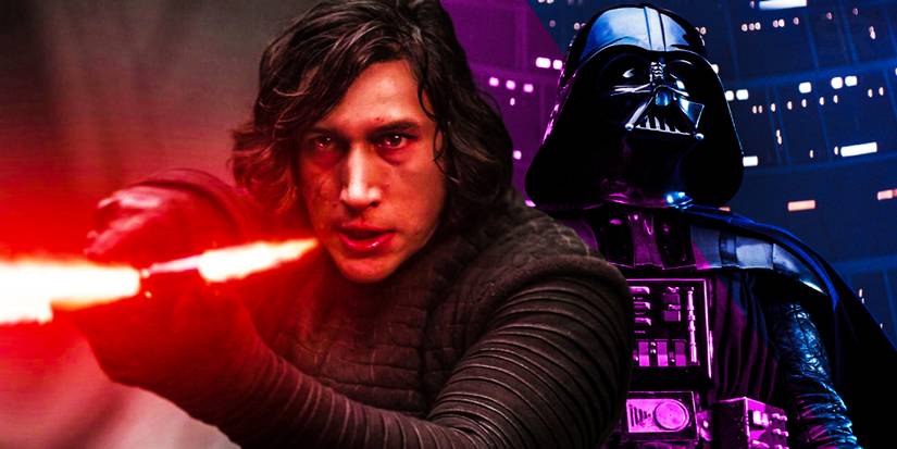 How Kylo Ren's Lightsaber Form Compares To Darth Vader's