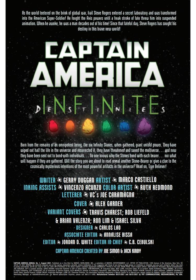 Captain America Has Found Marvel's New, Living Infinity Stone